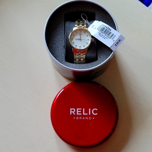 Relic | Accessories | Relic Watch Gold Tone Nwt In Boxcase | Poshmark